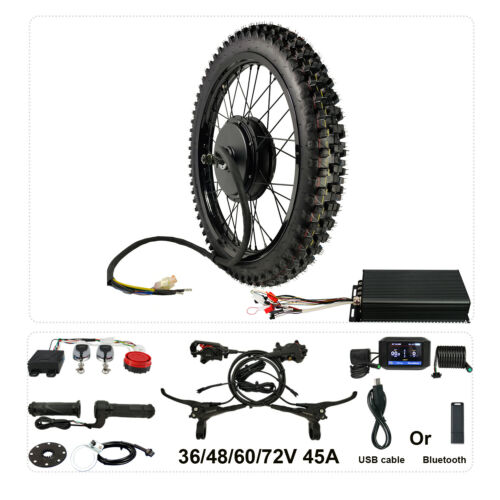 48V-72V 3000W-5000W High Power Speed eBike Conversion Kits +Intelligent ...