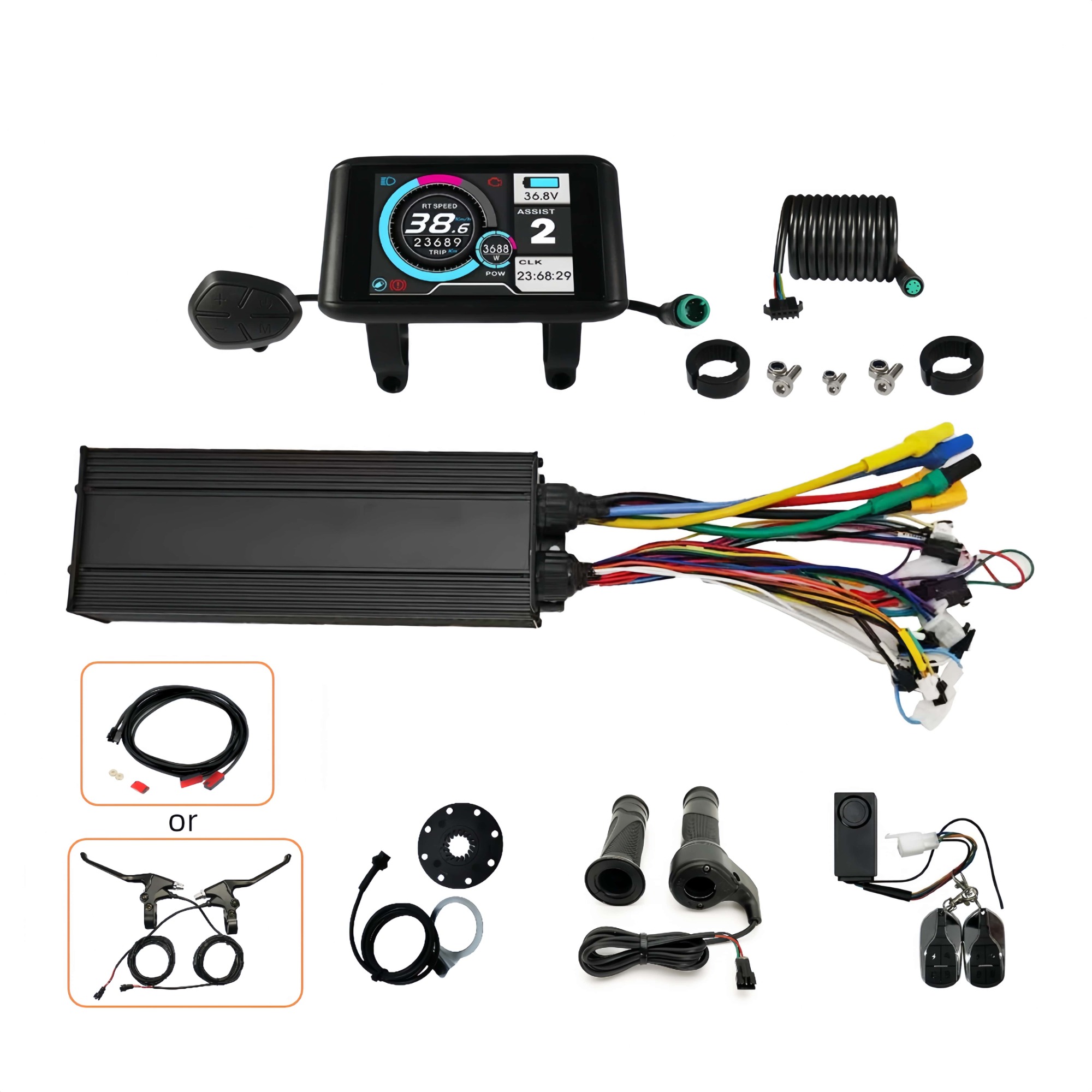 eBike Complete Control System 48V-72V 2880W-4320W 60A 18MOSFET Sine ...